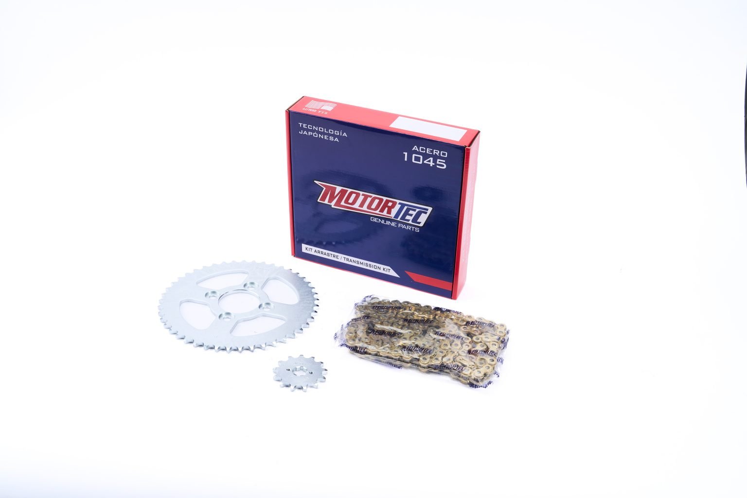 KIT ARRASTRE 45-13 520H-120 TVS APACHE 200 - Motortec
